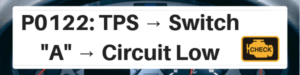 Chevy Silverado P0122: TPS “A” Circuit Low Input | Drivetrain Resource